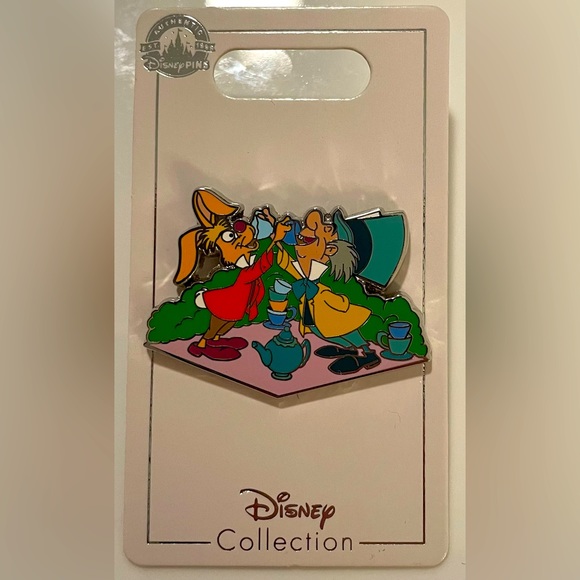 Disney | Accessories | Disney Mad Hatter And March Hare Pin New Alice ...